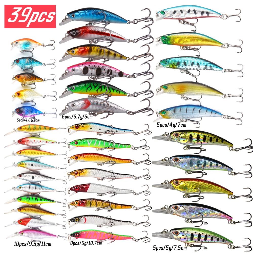 Fishing-Lure-Set-Fishing-Hard-Bait-Mini-Minnow-Floating-Swing-Crankbait ...