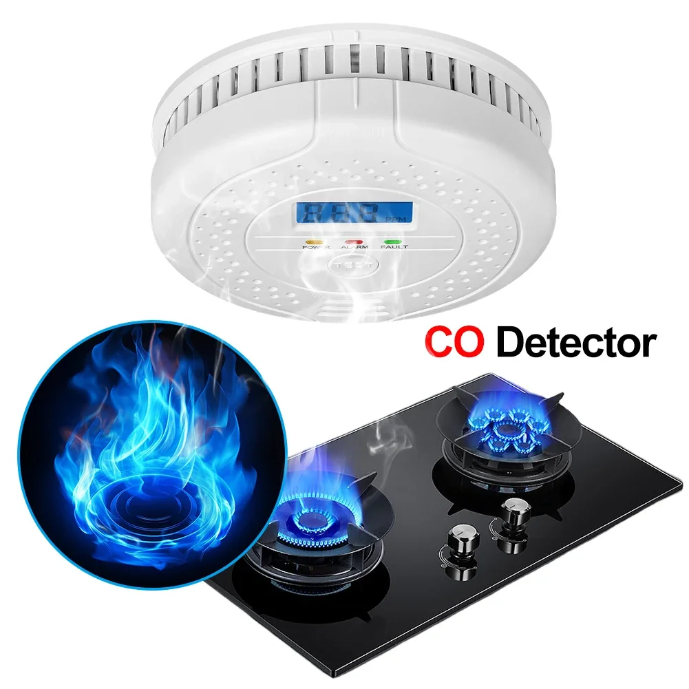 Independent CO Alarm Sensor Carbon Monoxide Alarm Detector Home High ...