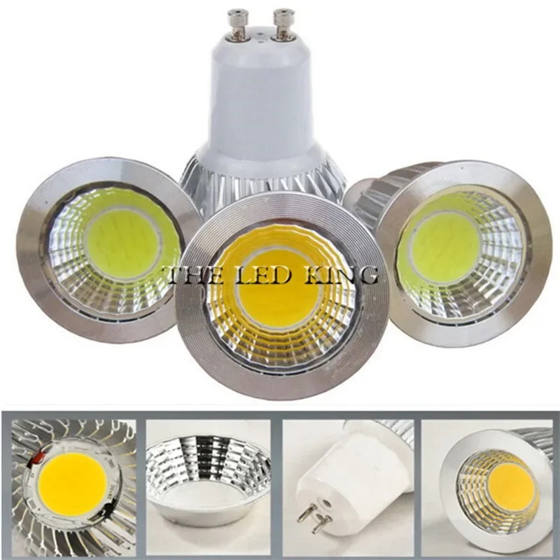Super bright GU10 light bulb dimmable warm / white 85-265V 6W 9W 12W ...