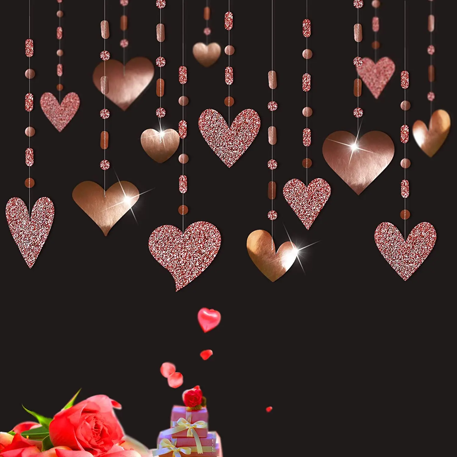 Rose And Heart With Banner