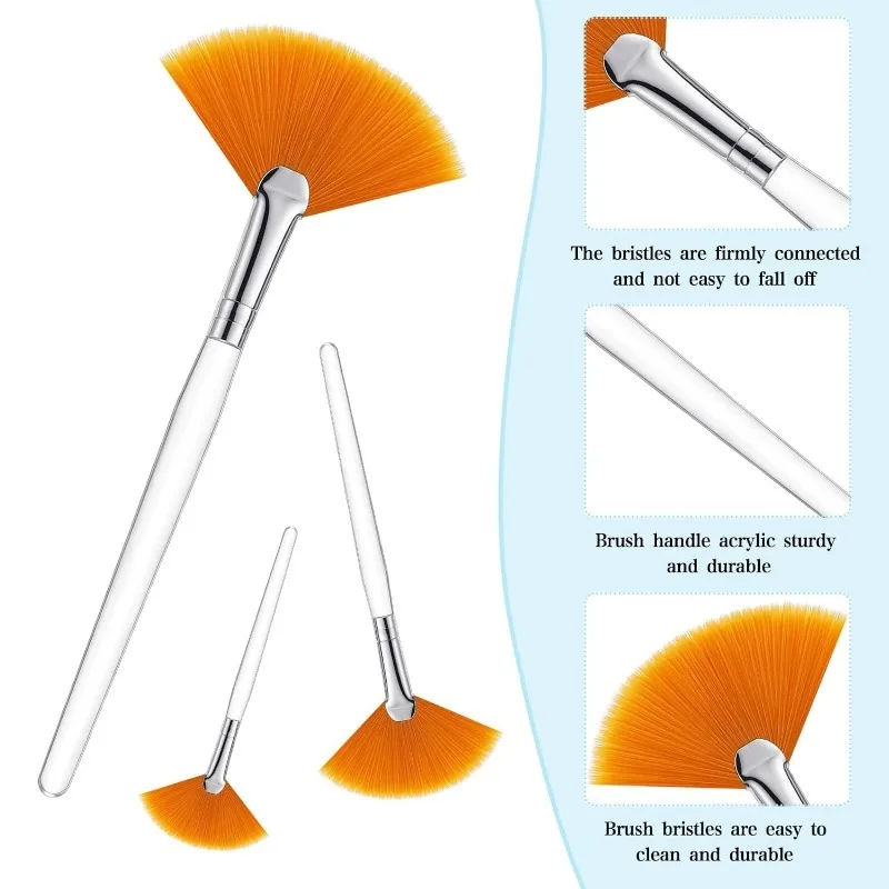 7 個 DIY フェイスマスクブラシセットソフトアプリケーターブラシ