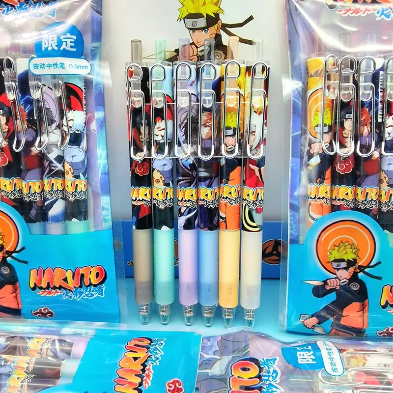 Naruto-anime-cartoon-press-gel-pen-0-5mm-student-press-black-bullet ...