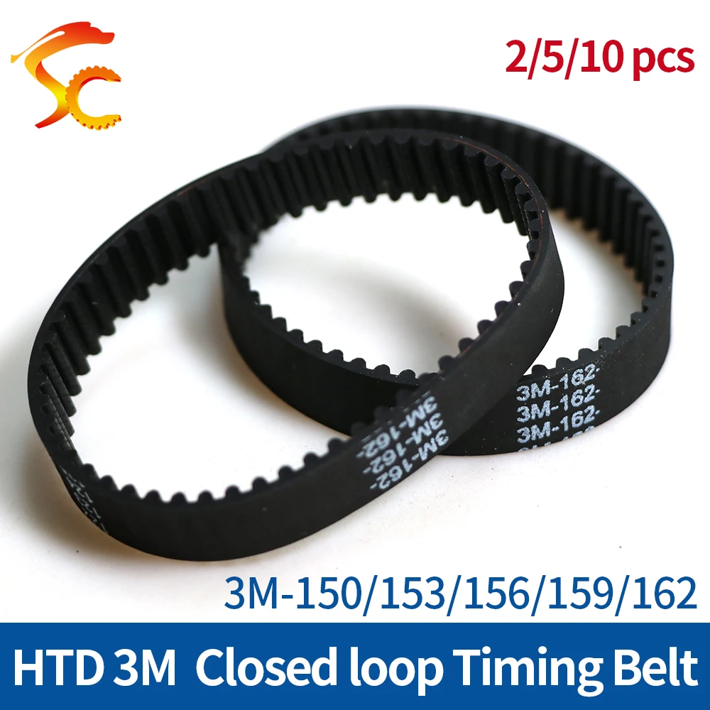 HTD-3M-Timing-Belt-3M-150-153-156-159-162-closed-loop-rubber-Drive-Belt ...