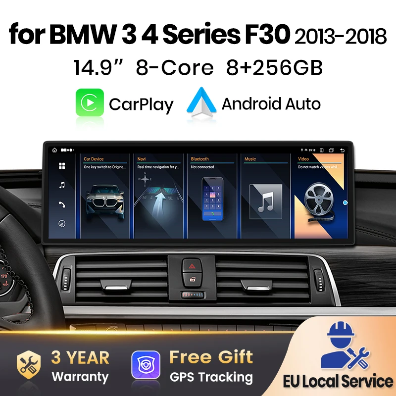 14.9 Inch Wireless Carplay Android Auto Radio Multimedia Touch Screen ...