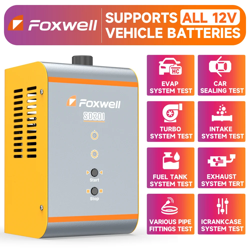 FOXWELL-SD201-Car-Smoke-Generator-12V-Automotive-EVAP-Smoke-Machine ...