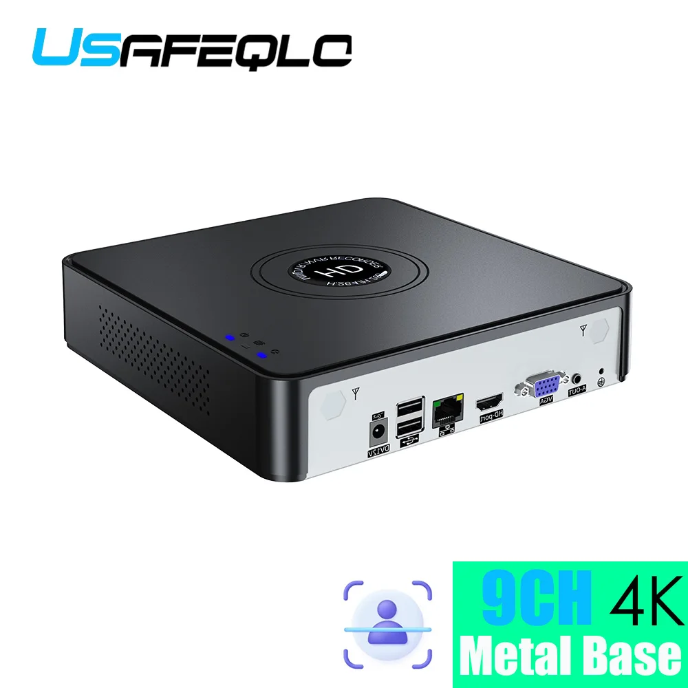 4k nvr 9ch câmera ip blackbox face detectio gravador de vídeo suporte ...