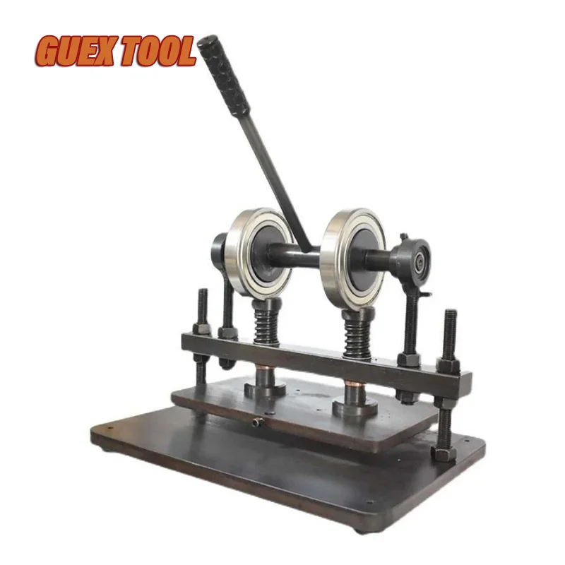 Manual die cutting machine, leather leather indentation / cutting ...