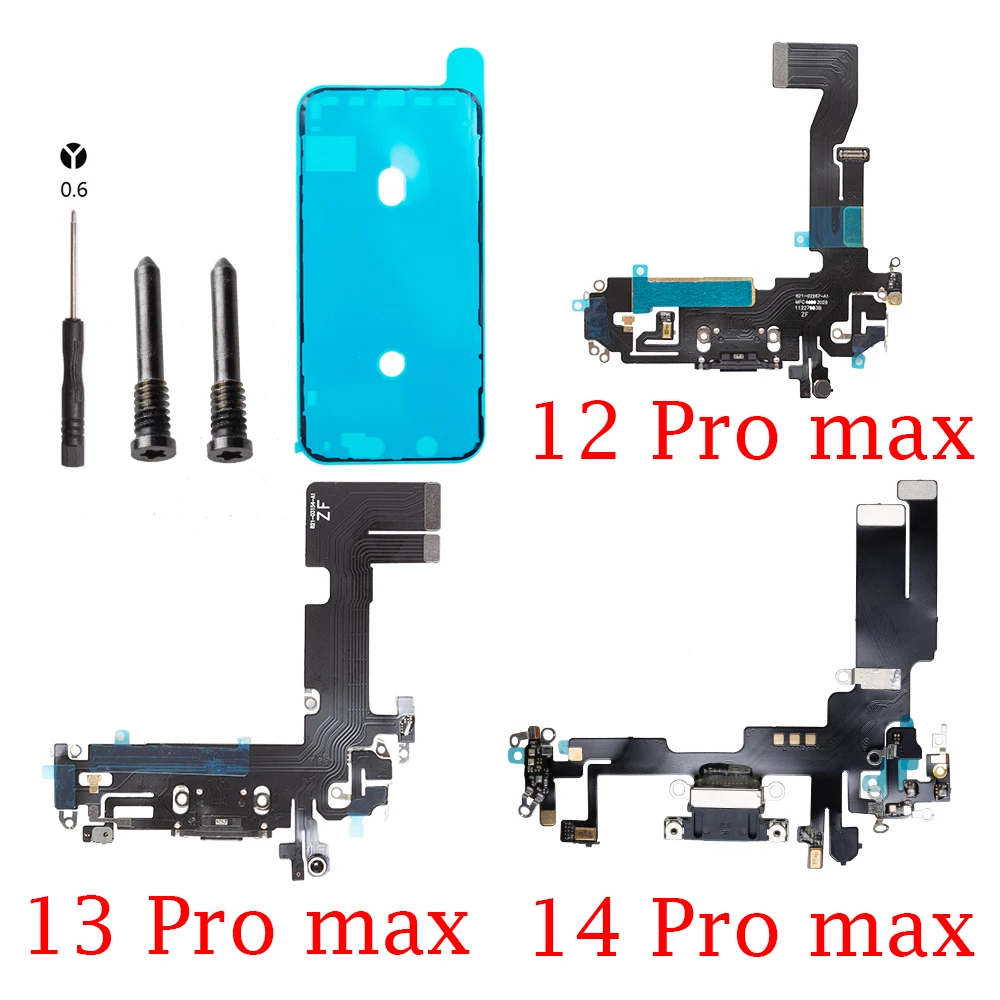 Charging USB Port Flex For iPhone 11 14 Pro Max 12 13Pro Charging Port ...