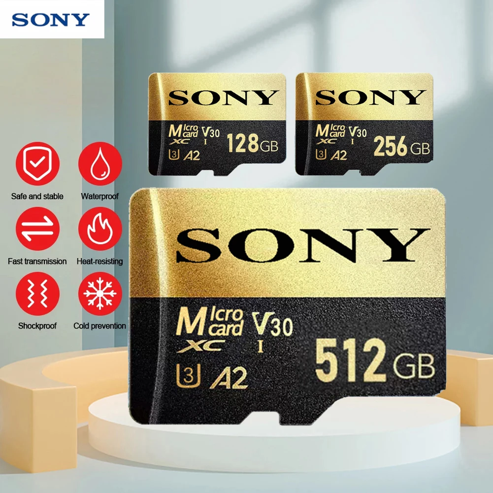 SONY-Micro-SD-Memory-Card-1TB-512GB-256GB-U3-Flash-Memory-Card-Mini ...