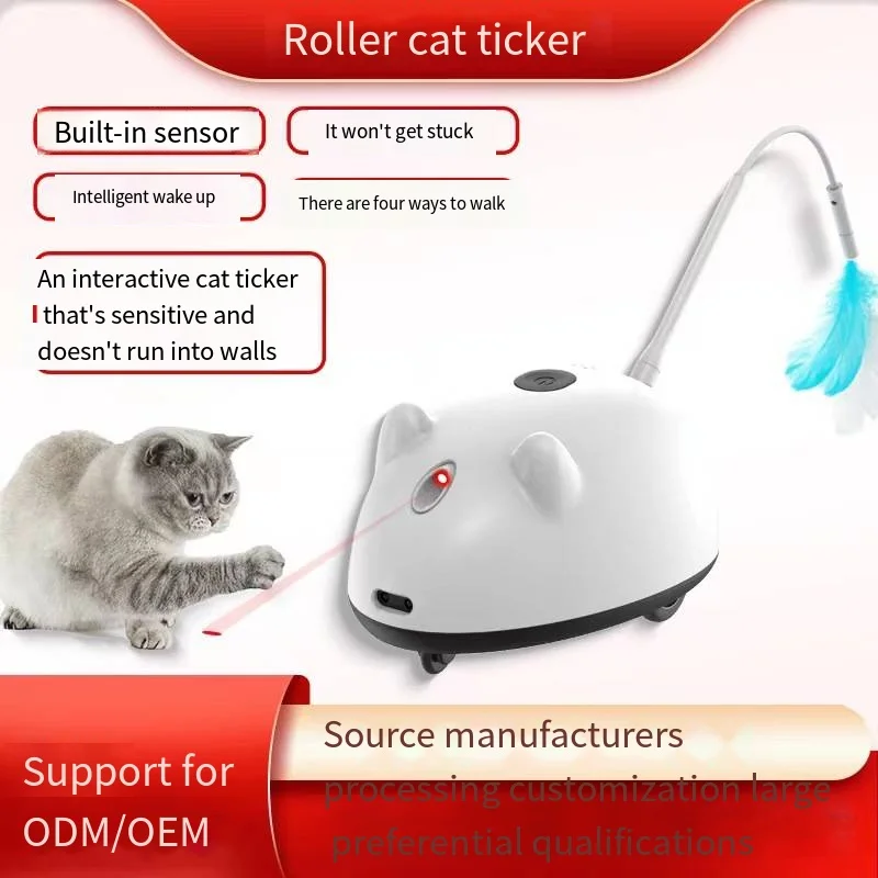 ZROEMMN-Cat-Toys-Interactive-Cat-Toys-for-Indoor-Cats-Self-Rotating ...