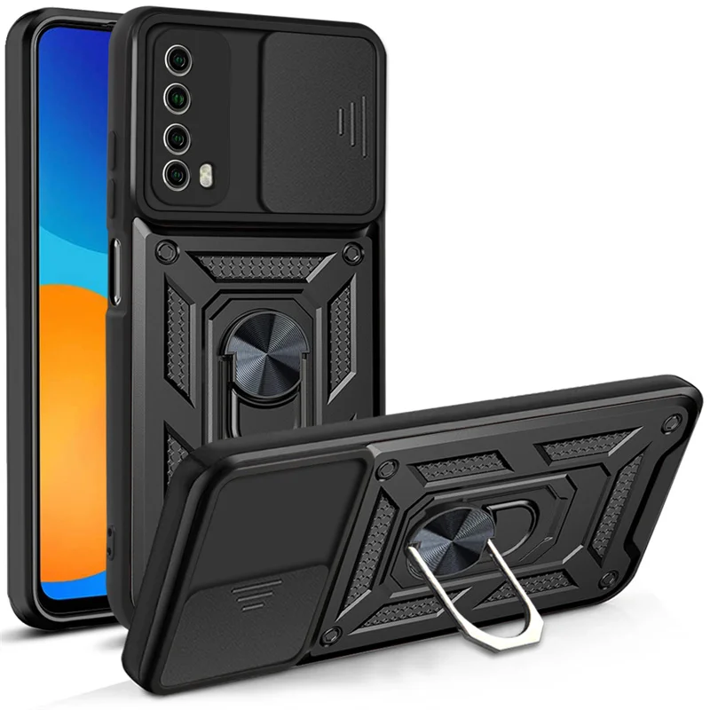 For-Huawei-P-Smart-2021-Case-Kickstand-Armor-Magnetic-Car-Holder-Phone ...