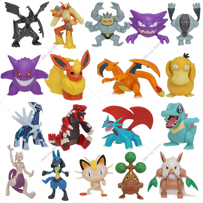 5-12cm Mini Pokemon Figures Charizard Flareon Groudon Lucario Gengar ...