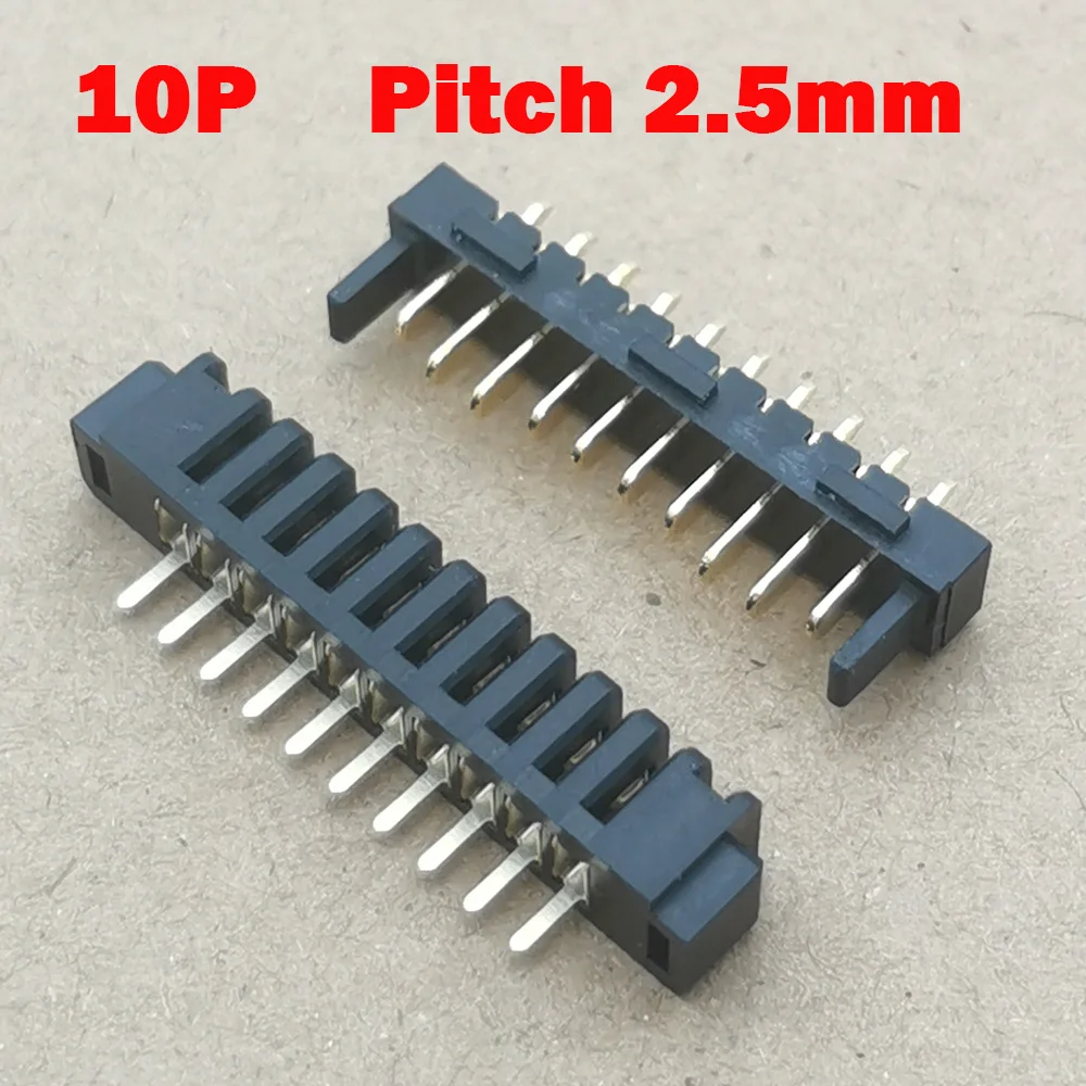 10P Blade Battery Connector 10 Pin Pitch 2.5mm Holder Clip Slot Contact ...
