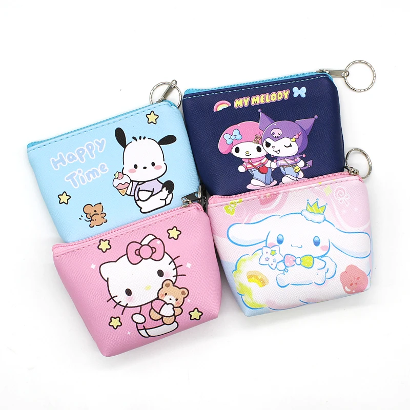 MINISO-Sanrio-Coin-Purse-Bank-Card-Key-Bag-for-Women-Keyring-Mini ...