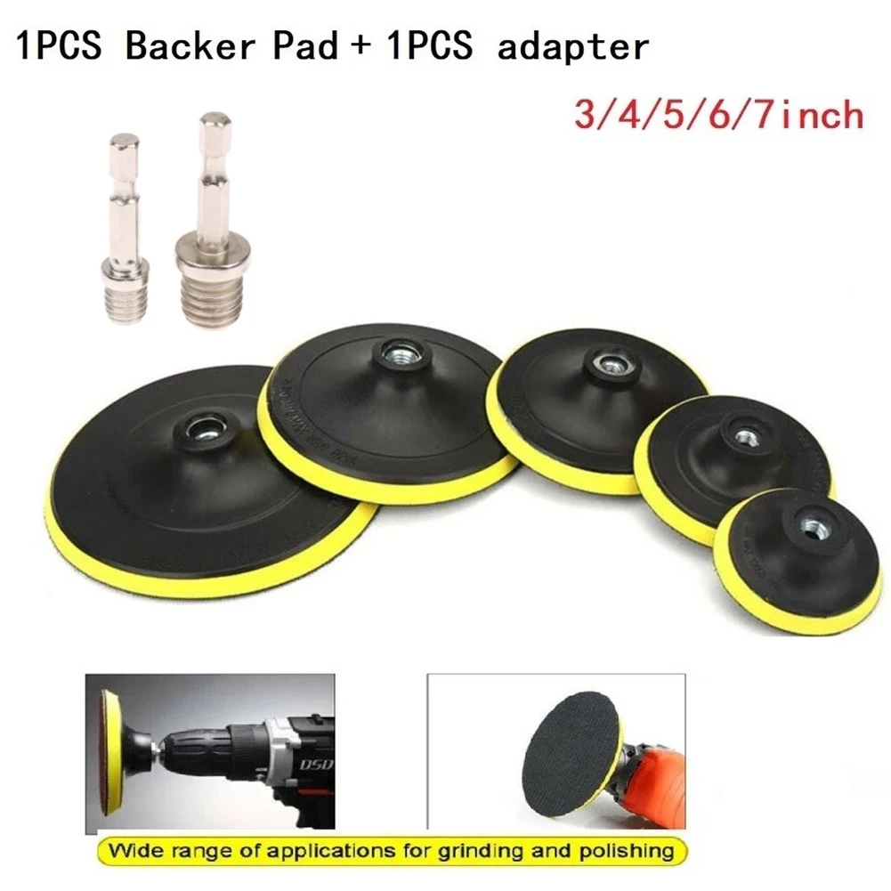 3-7 Inch Self-adhesive Backing Pad Polishing Plate With 10/14mm Thread ...