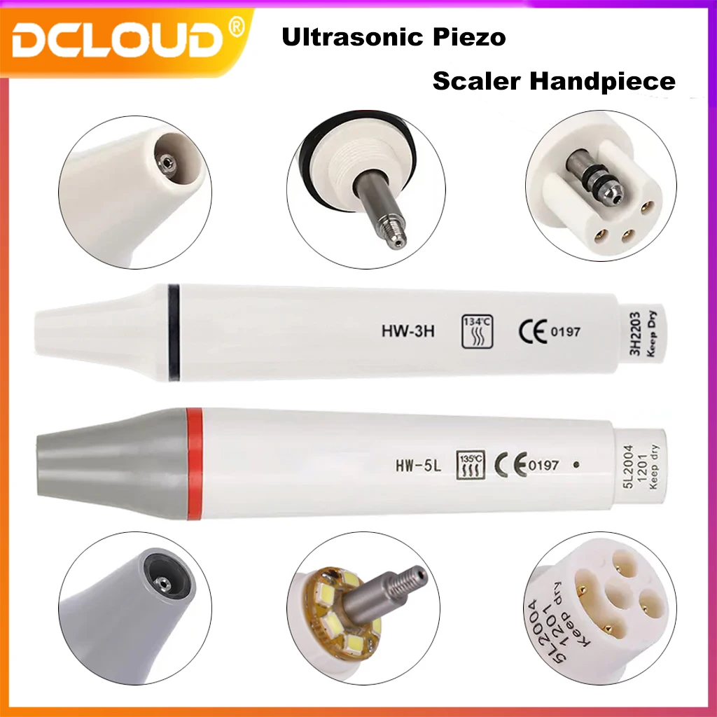 Dental Ultrasonic Scaler Handpiece Detachable Led Ligh Hw 3h Hw 5l Fit