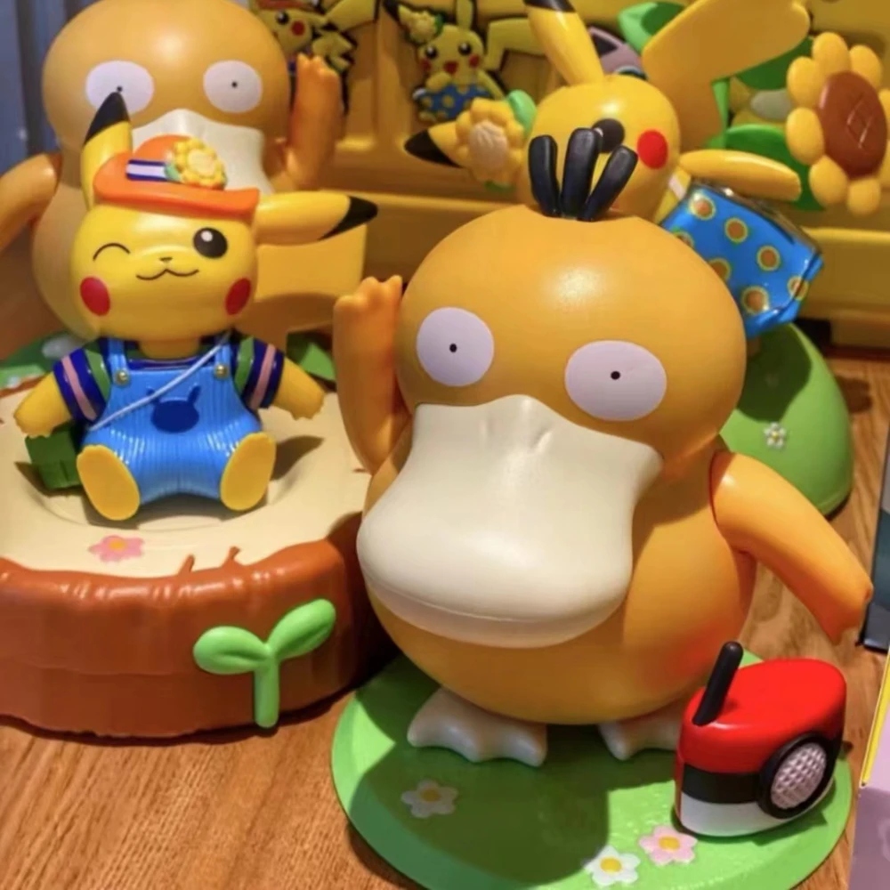 Pokemon Anime Figure Psyduck Music Box Creative Cartoon Dancing ...