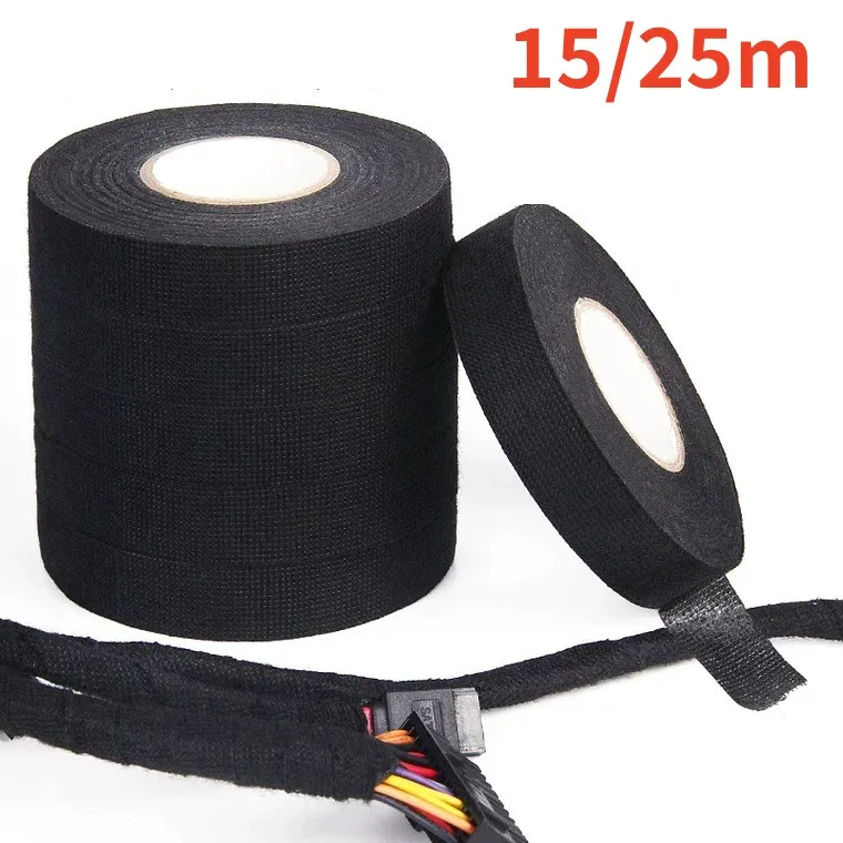 1pc-Electrical-Tape-Heat-Resistant-Adhesive-Cloth-Fabric-Tape-For-Car ...