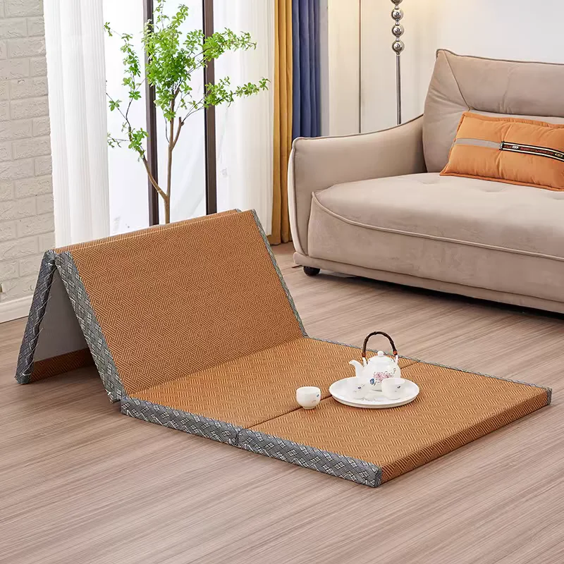 Japanese Folding Tatami Mattress Floor Mat with Artificial Rattan ...