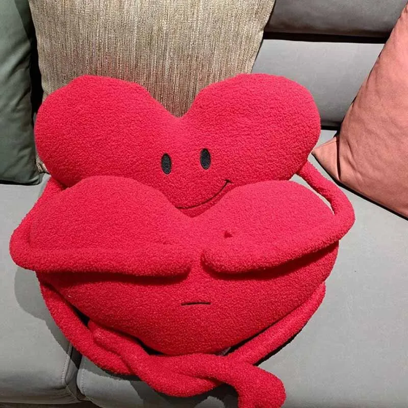 45x30CM-Creative-Smile-Heart-Shaped-Pillow-Hug-You-Red-Hearts-Long-Arms ...