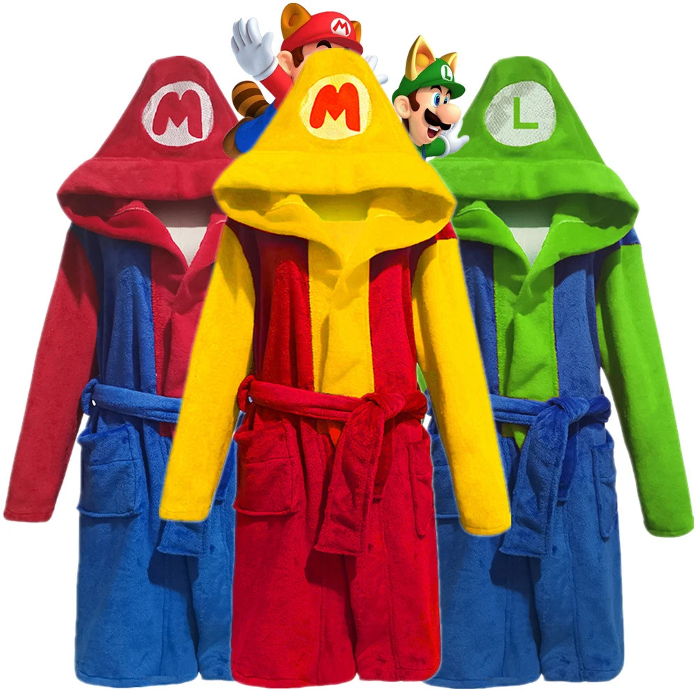 Anime Game Luigi Super Mario Unisex Adult Kids Sleepwear Pajamas ...