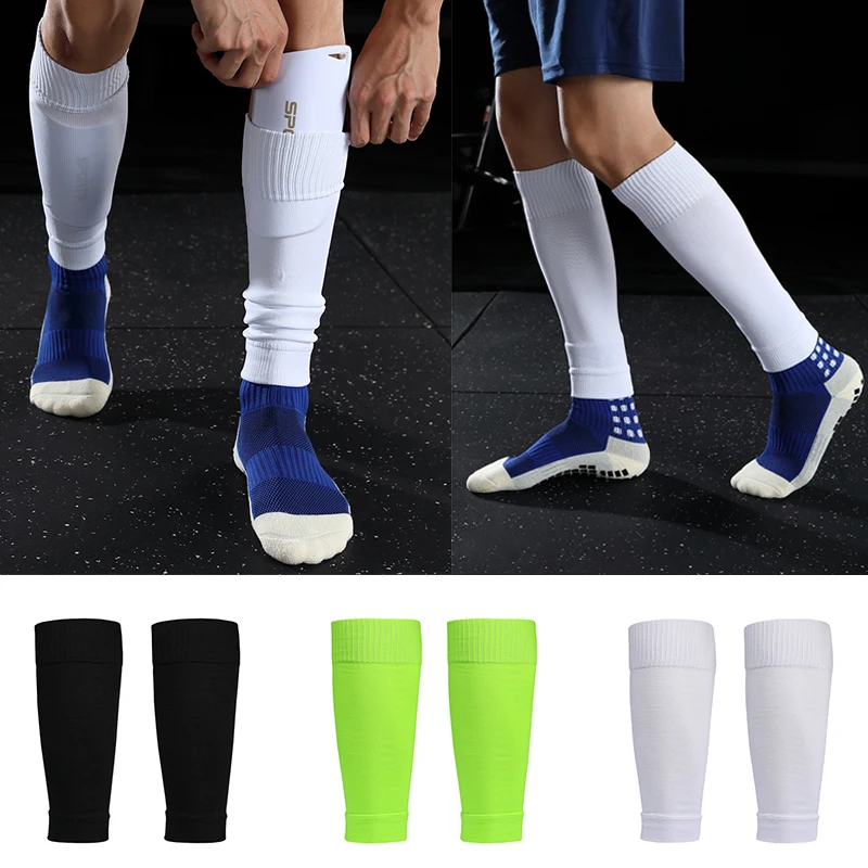 Adult youth single-layer leg cover elastic football socks sports ...