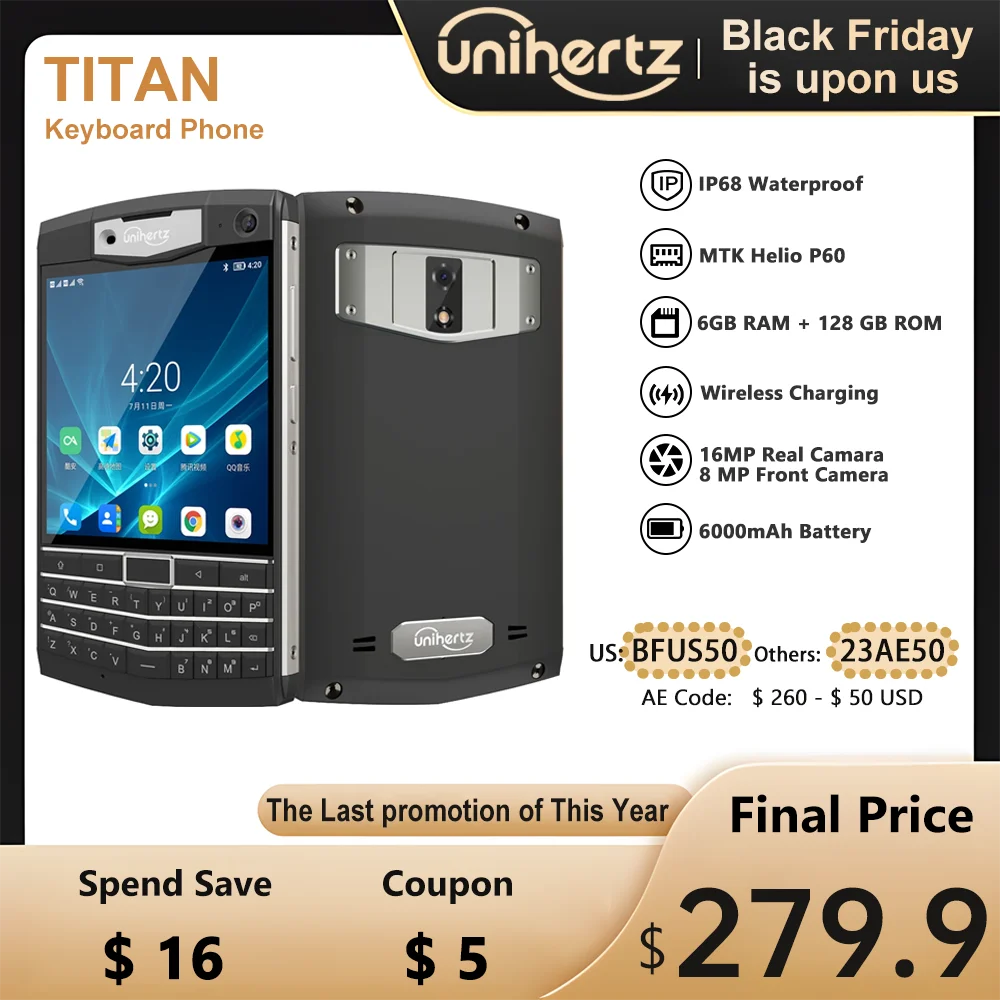 Unihertz-Titan-Rugged-Smartphone-Teclado-QWERTY-Celular-4G-6GB-128GB-Android-10-NFC-6000mAh-8MP ...