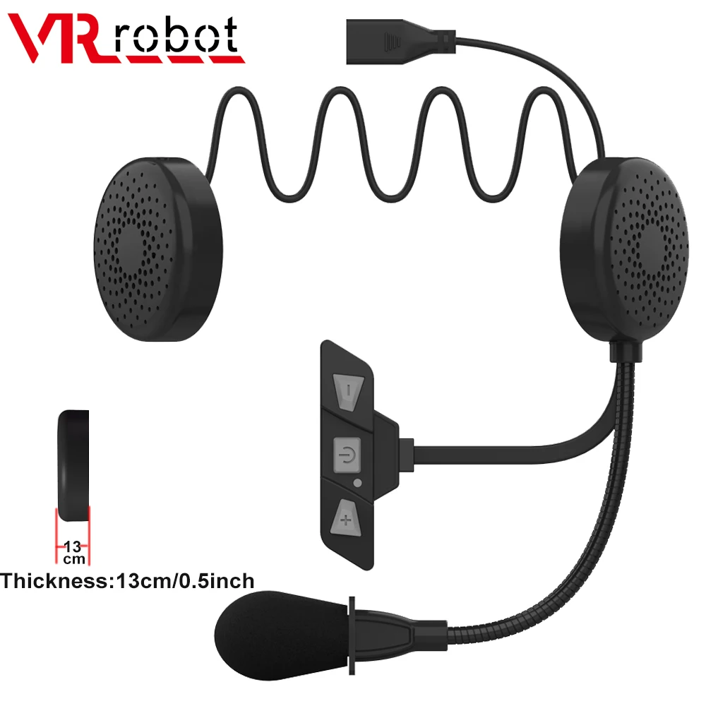 VR-robot-Motorcycle-Bluetooth-5-2-Helmet-Headset-Wireless-Handsfree ...