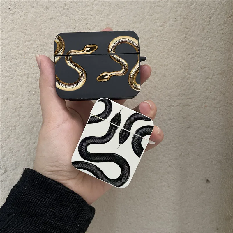 Luxurious-Gold-Snake-Case-for-AirPods-Pro-3-2-1-Pro2-Cases-Fashion ...