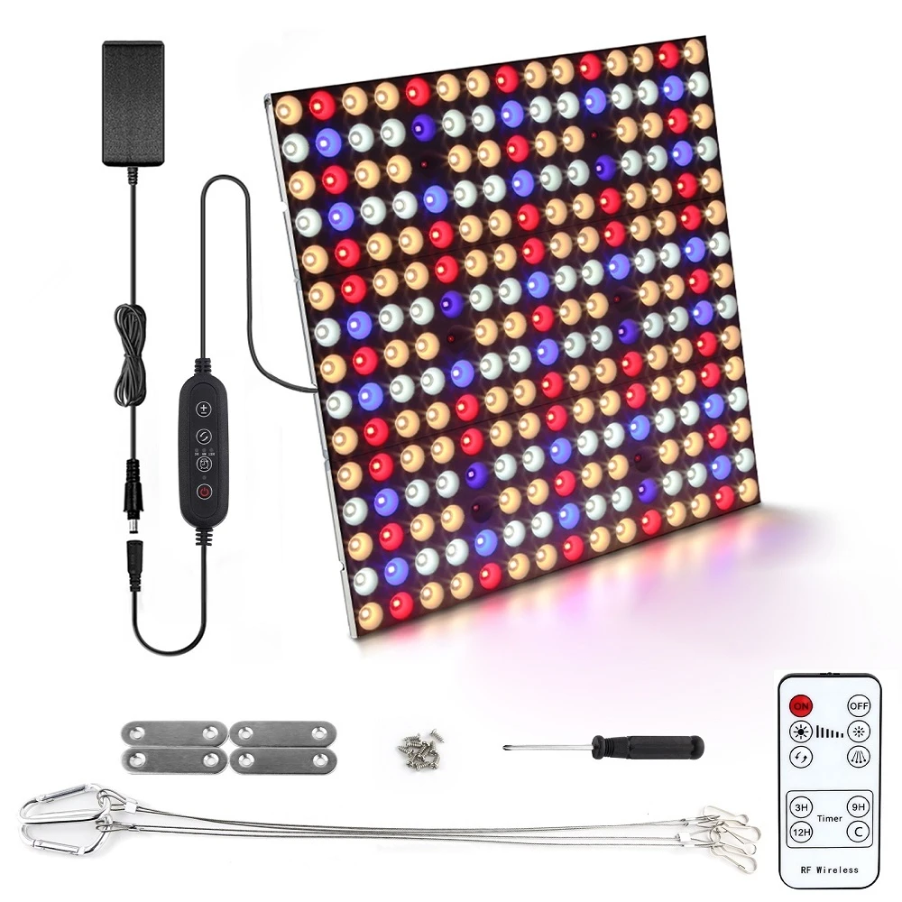 LED Grow Lights Full Spectrum 2250W Wireless Dimmer&Timer for Indoor ...