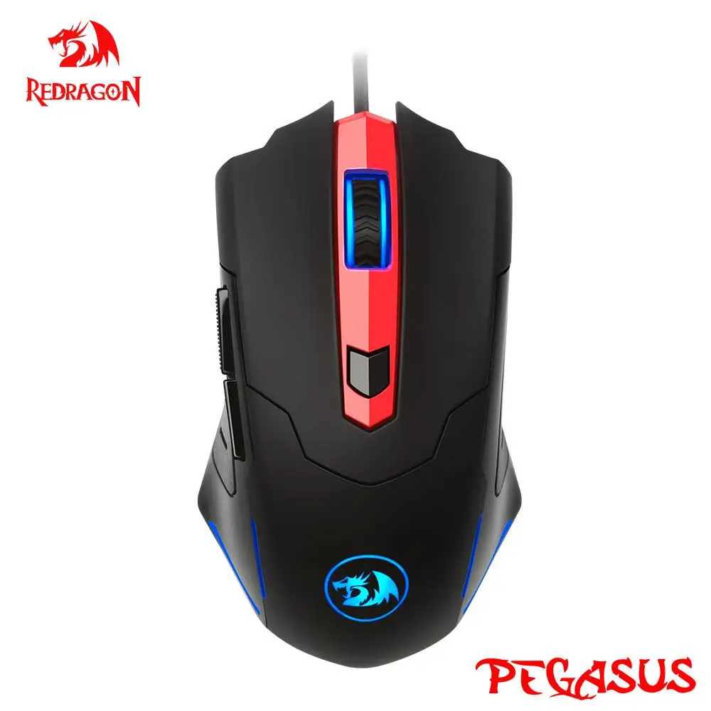 REDRAGON PEGASUS M705 RGB USB Wired Gaming Mouse 7200 DPI 7 buttons ...