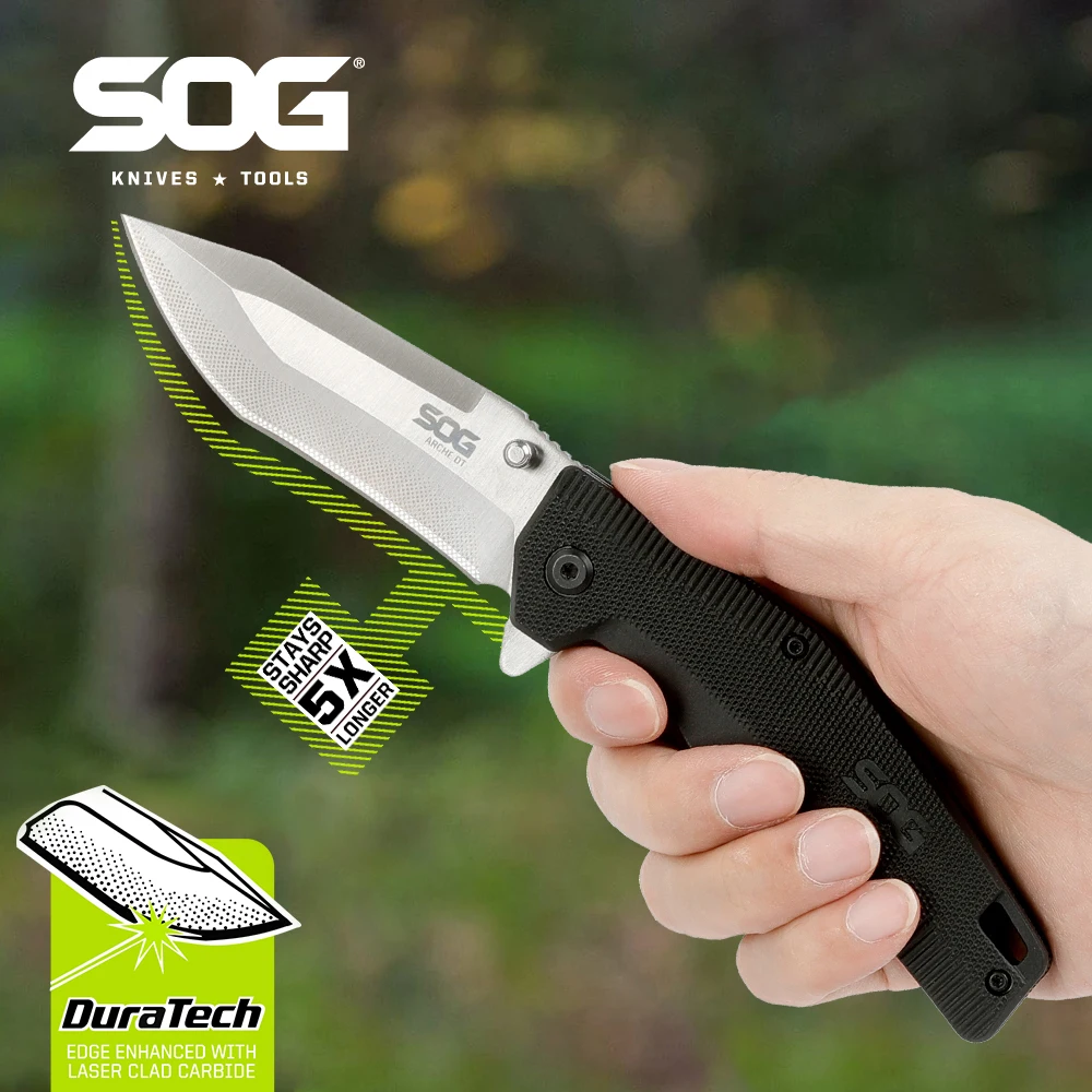 SOG-Arche-DT-Pocket-Folding-Knife-Portable-EDC-Sharp-Blade-Knives-w ...