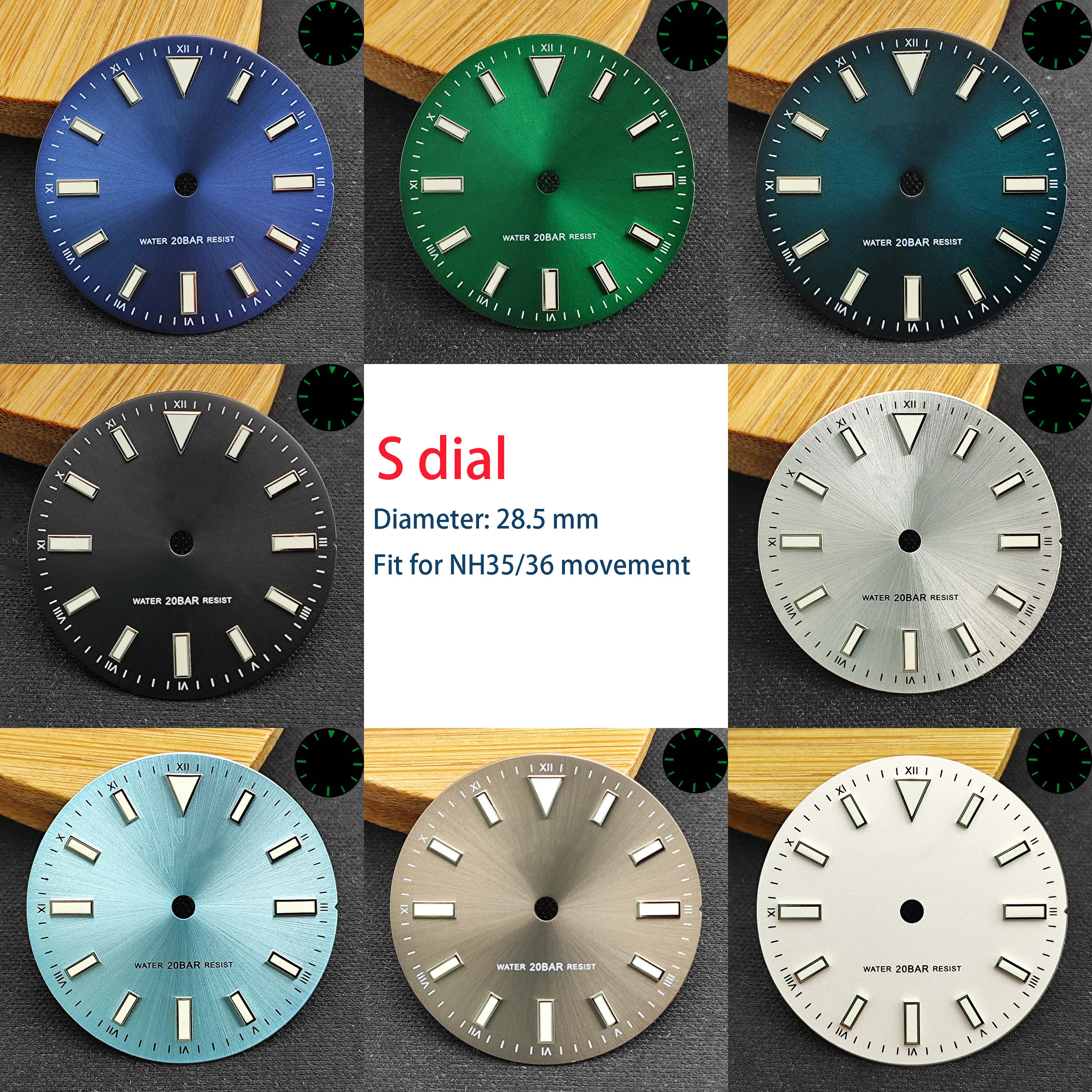 28-5mm-watch-dial-NH35-dial-S-dial-suitable-for-NH35-NH36-movement ...