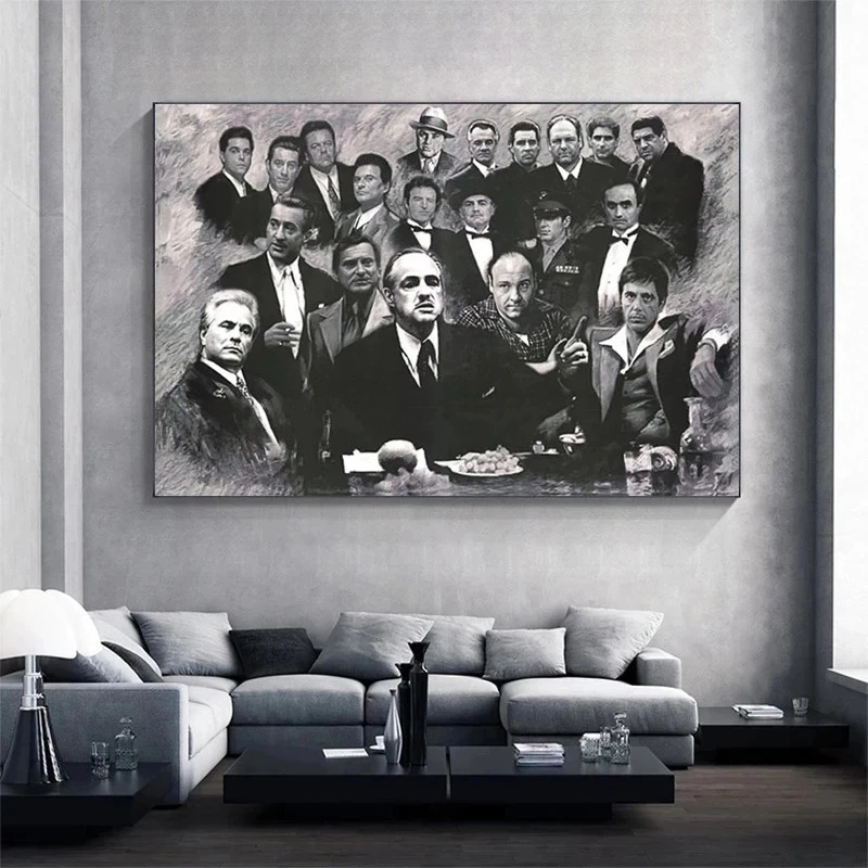 Scarface Poster Black And White
