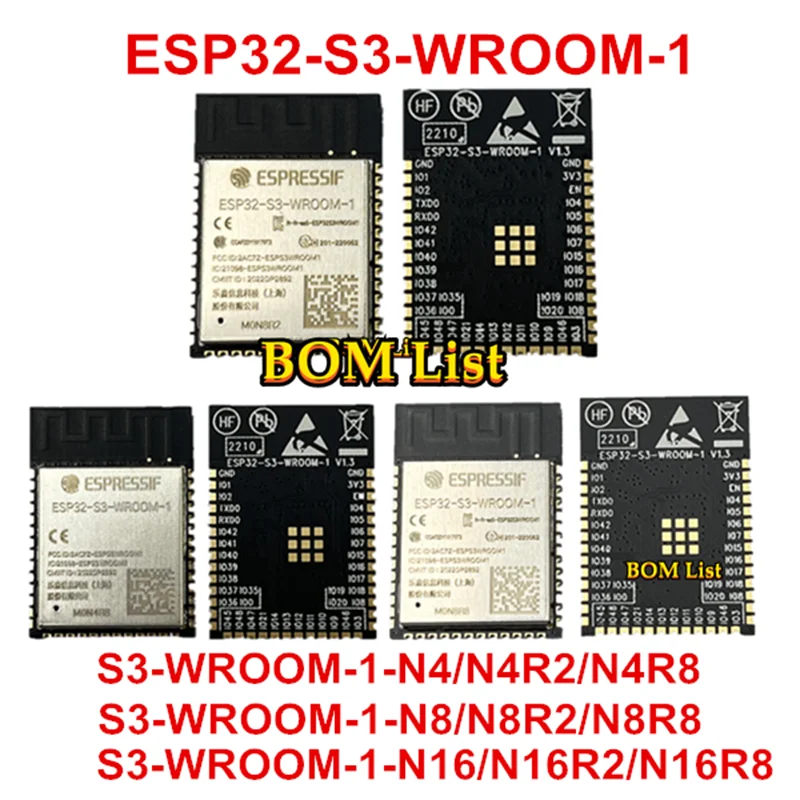 ESP32-S3-WROOM-1 de 4MB, 8MB, 16MB, ESP32-S3-WROOM-1-N4, ESP32-S3-WROOM ...