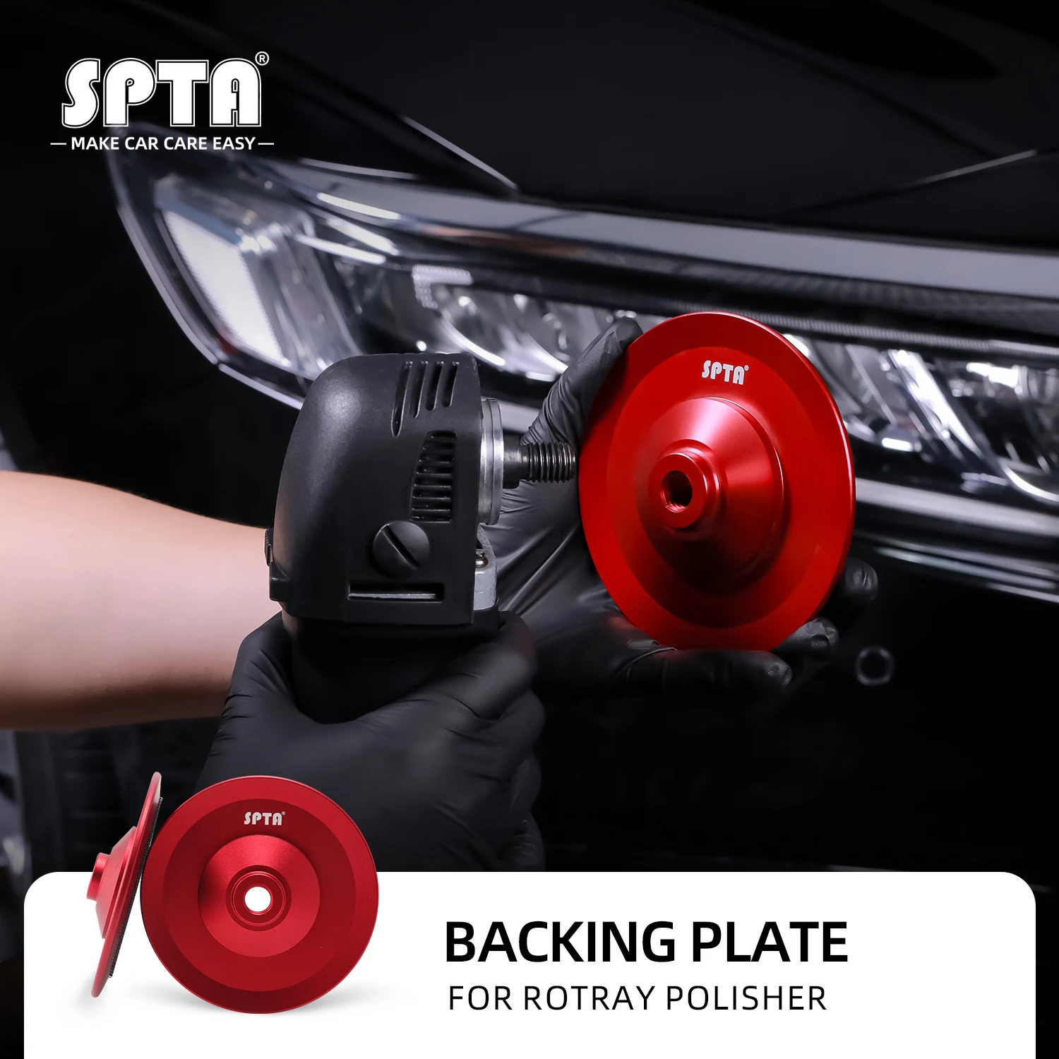 SPTA-Red-Aluminum-Backing-Plate-5-Inch-125MM-Hook-Loop-with-M14-Thread ...