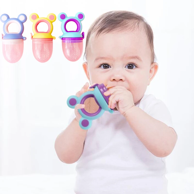 Baby-Feeder-Silicone-Fresh-Food-Nibbler-Kids-Boy-Girl-Bear-Ear-Fruit ...