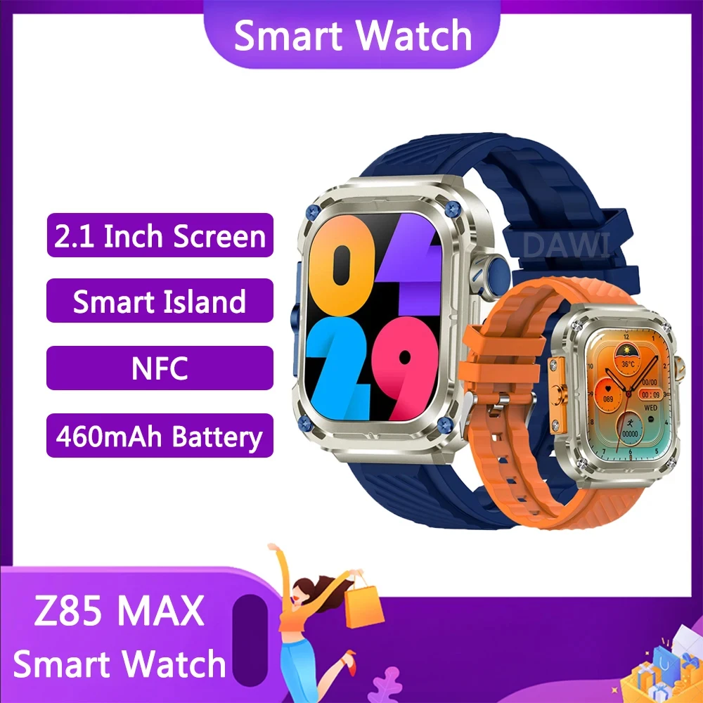 New-Z85-MAX-Smart-Watch-Men-Women-Bluetooth-Call-NFC-Lingdong-Island ...