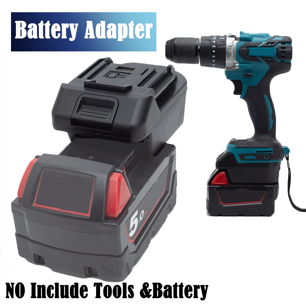 Battery Adapter Converter For Milwaukee 18V Lithium to for Makita 18V ...