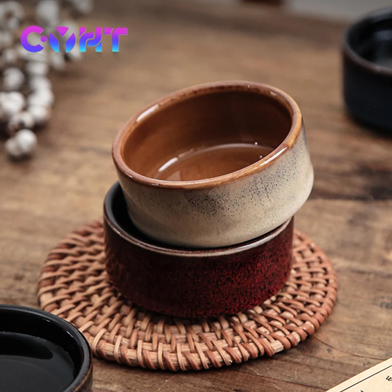 Ceramic Plate Small Round Seasoning Dipping Dish Tomato Sauce Soy ...