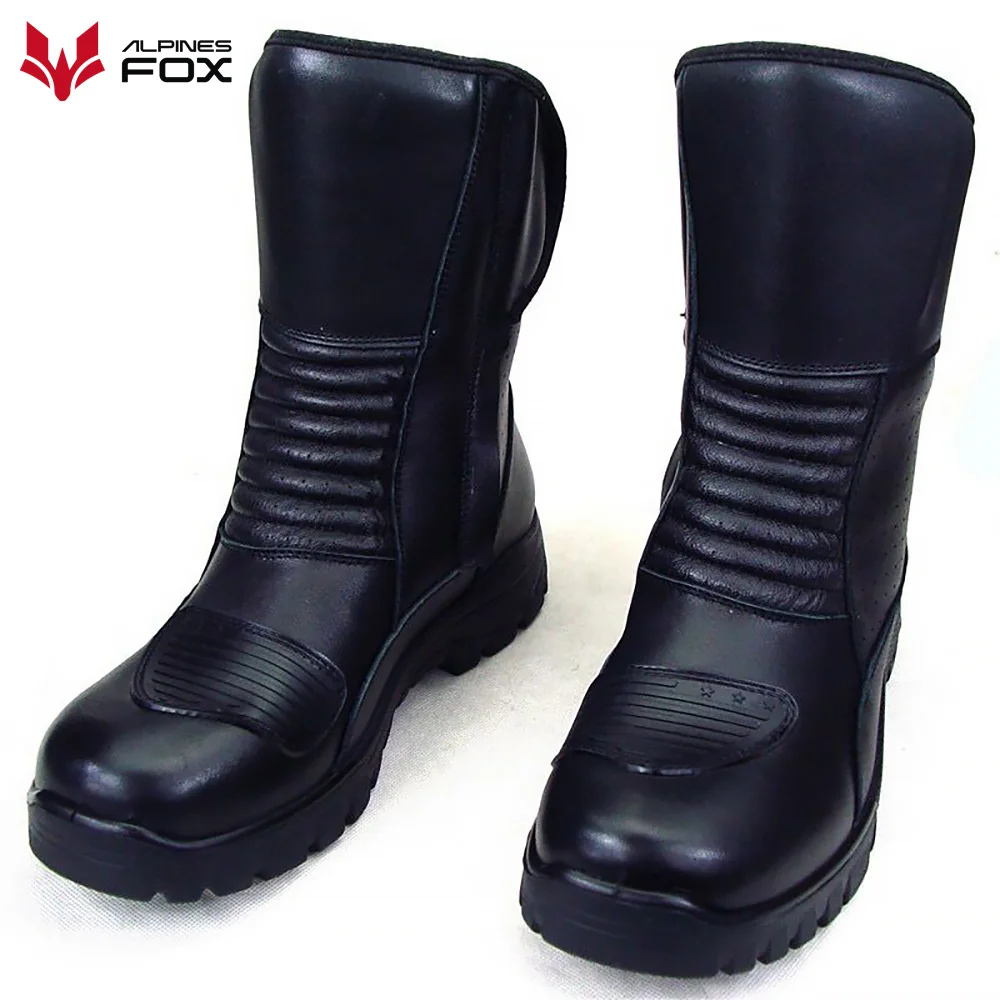 Retro-New-Motorcycle-Boots-Waterproof-Motocross-Boots-Black-Motorcycle ...