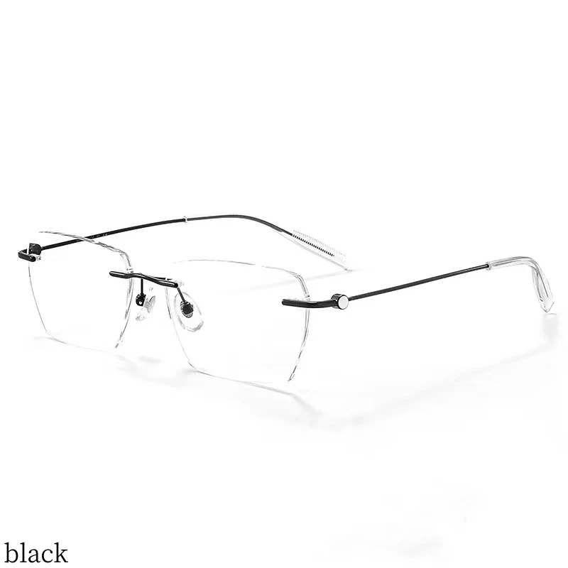 moojolo-Pure-Titanium-Glasses-Frame-Men-Rimless-Prescription-Square ...