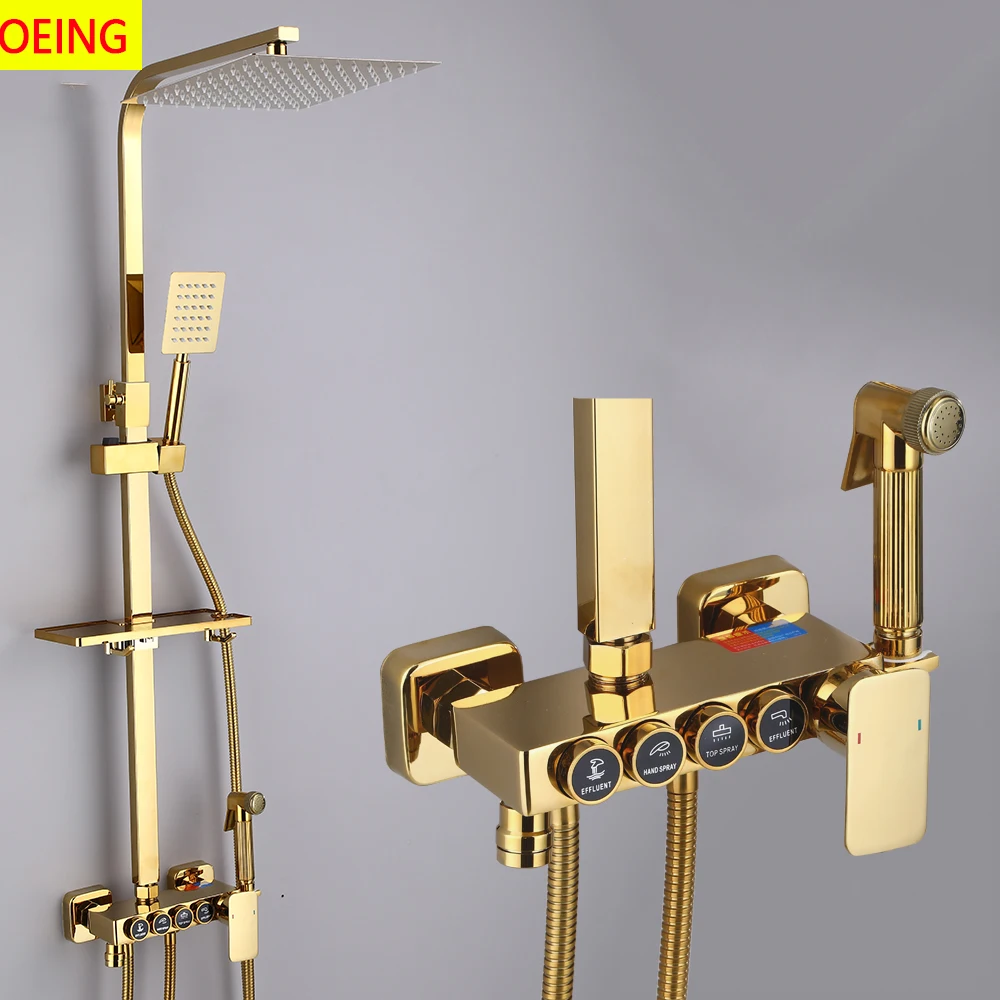 Luxury-Gold-Bathroom-All-Metal-Shower-Faucet-Set-All-Brass-Shower-Mixer ...