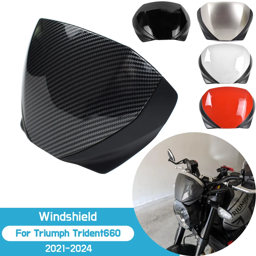 For Trident 660 2021-2025 Windshield Windscreen Motorcycle Front Wind ...