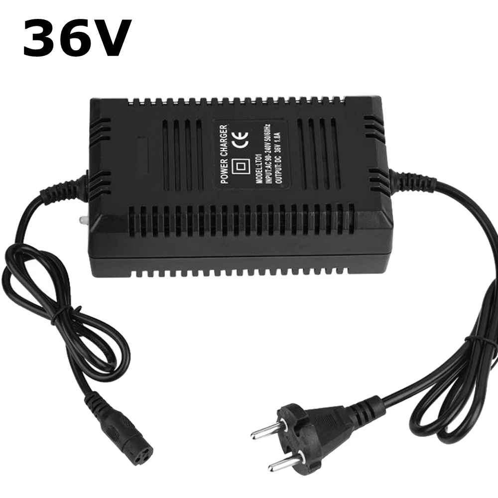 Eu Standard 36v 1.8a Xlr 3 Pin Plug Female Smart Charger Electric ...