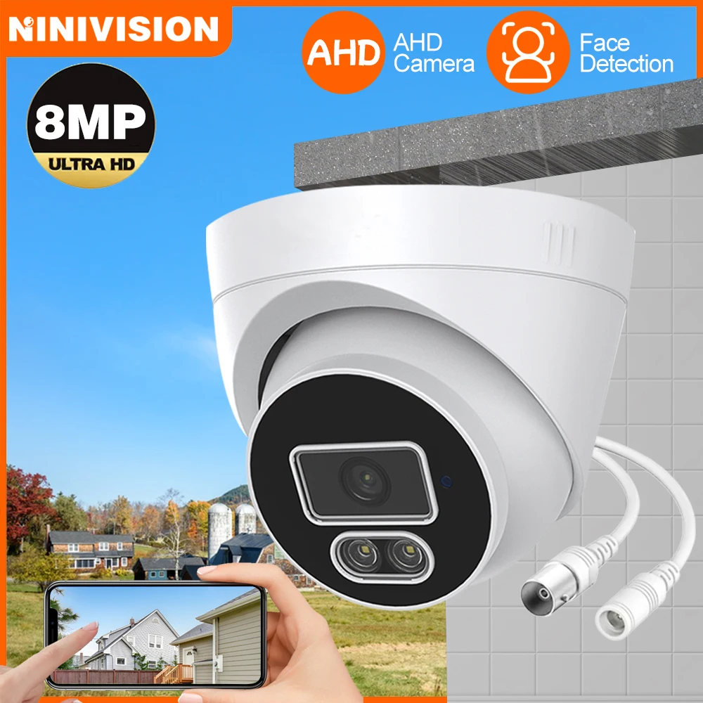 8MP XMEYE CCTV Analog Dome Camera 4K Indoor Home Color Night Vision 5MP ...