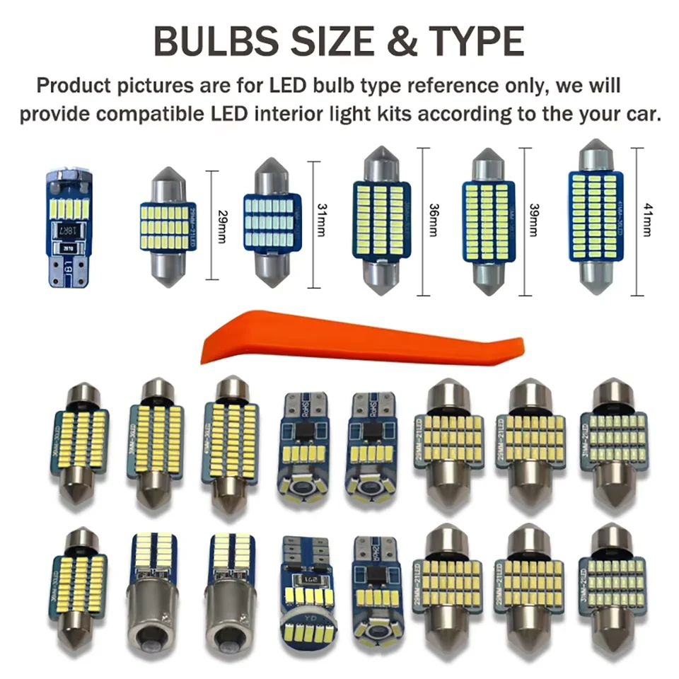 LED Light Bulbs For 12 Led Headlght Kt H11 Whte 6K LowBeam Bulb For ...