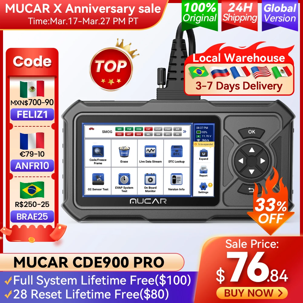 MUCAR-CDE900-Pro-Obd2-Scanner-Auto-Car-Diagnostic-Tools-Scanner-Automotive-OBD-Tool-Code-Reader ...