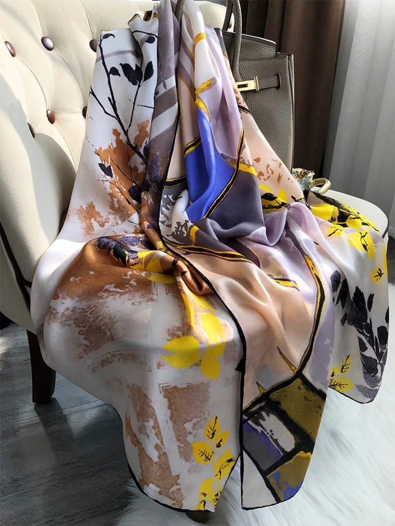 Silk Scarf Ladies Luxury Brand | Silk Scarf Women Luxury Brand | Womens ...