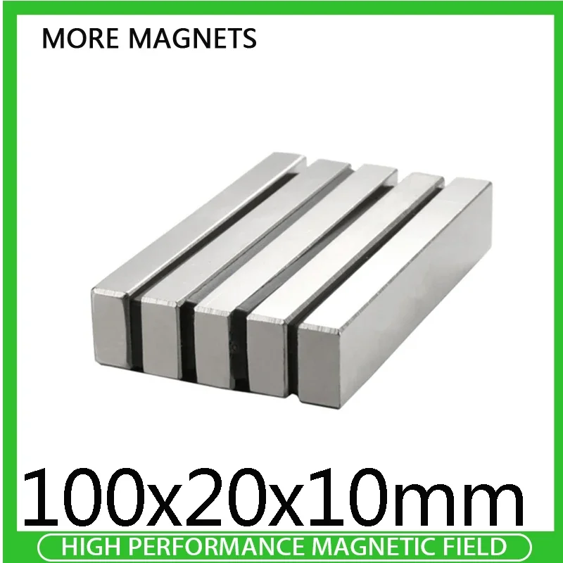 10pcs-100x20x10mm-Block-Powerful-Magnets-Longest-Sheet-Neodymium-Magnet ...